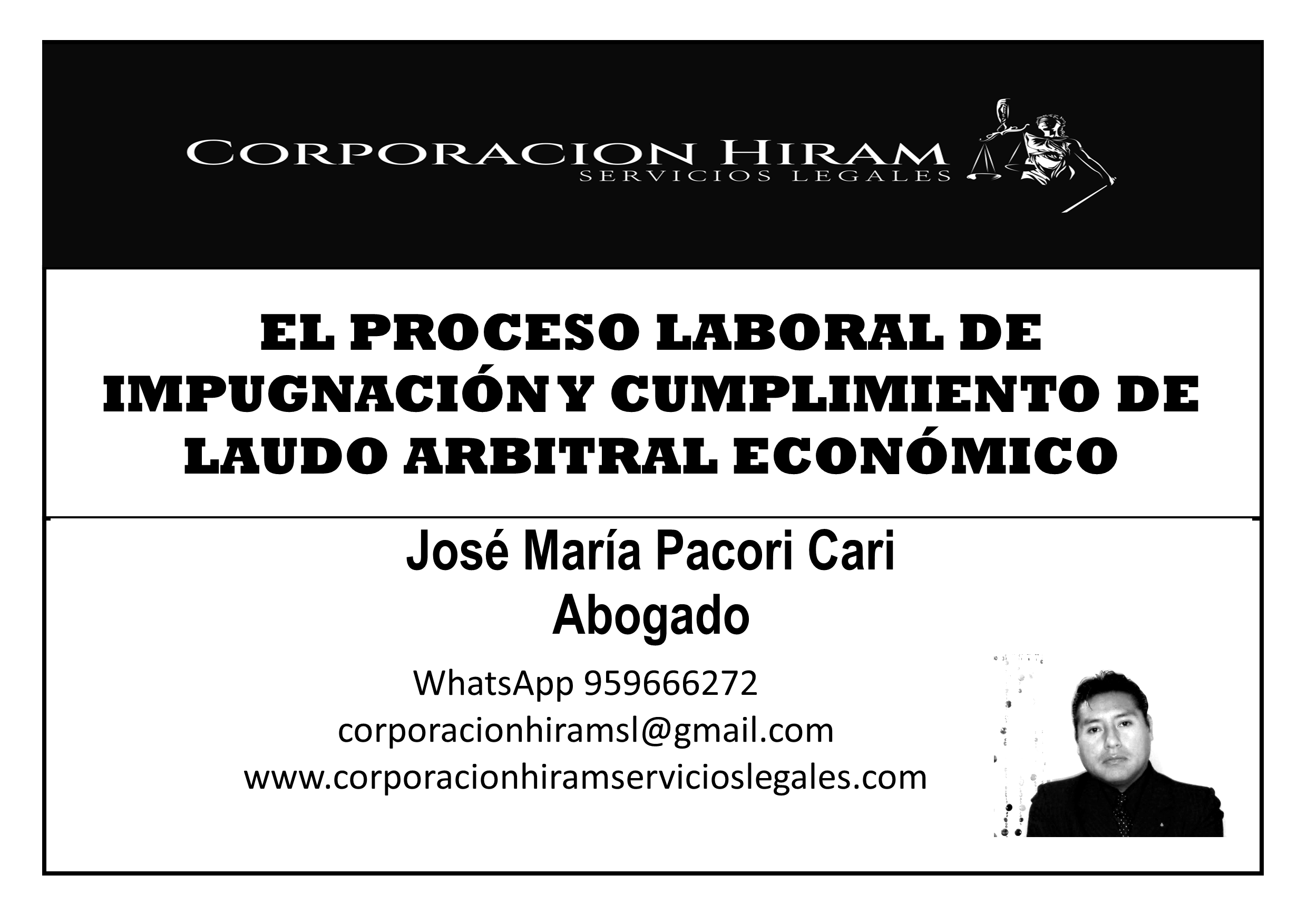 EL PROCESO LABORAL DE IMPUGNACIÓN Y CUMPLIMIENTO DE LAUDO ARBITRAL ...