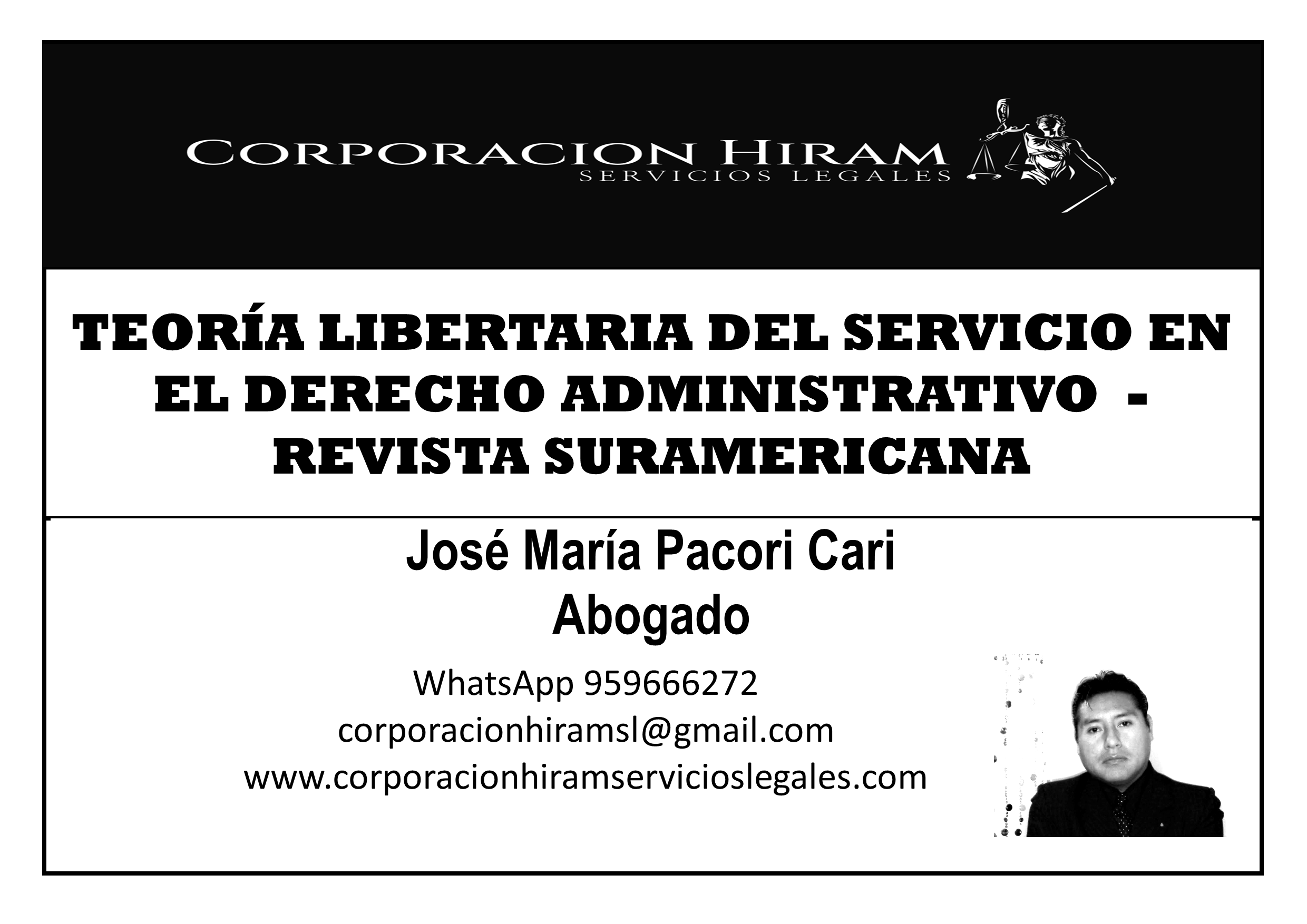 TEORÍA LIBERTARIA DEL SERVICIO EN EL DERECHO ADMINISTRATIVO - REVISTA ...